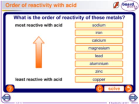 SOLUTION Metals And Acids Reactivity Studypool