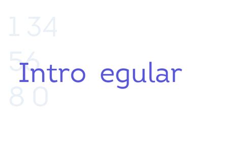 Intro Regular Font Free Download Now Intro Regular Font Free Download Now