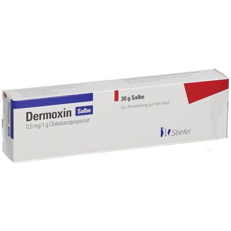 Dermoxin Salbe 05 Mg1 G 30 G Mit Dem E Rezept Kaufen Shop Apotheke