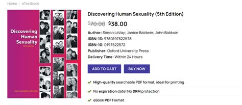 PDF Discovering Human Sexuality 5th Edition Oxford University Press