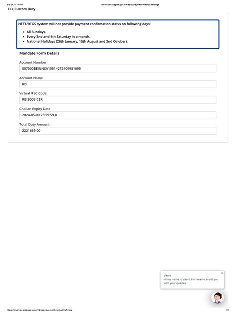 Epay Payment Method Neft Rtgs Pdf