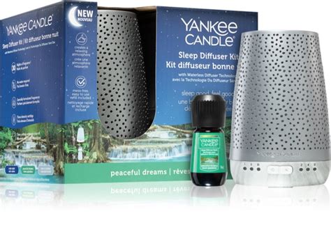 Yankee Candle Sleep Diffuser Kit Silver Electric Diffuser En Refill