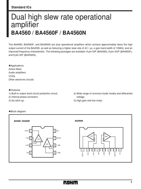 4560 Datasheet Electrical Engineering Technology