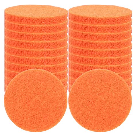 50 Pcs Vent Clamp Pads Car Perfume Cotton Pads 220x220x030cm Orange