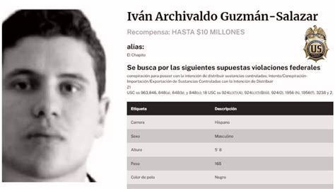 Chapitos Lucen Entre Los Más Buscados Por La Dea Mcv Noticias