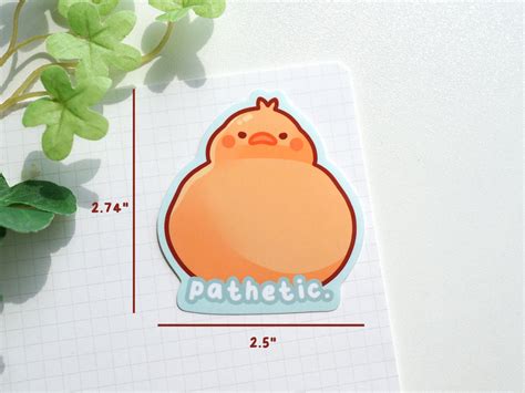 Pathetic Duck Sticker Chonky Frenz