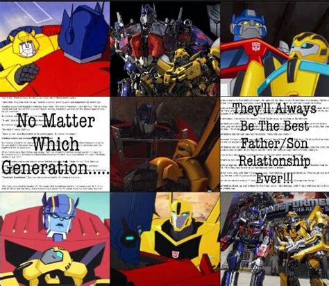 I Love Optimus And Bumblebees Father Son Relationship