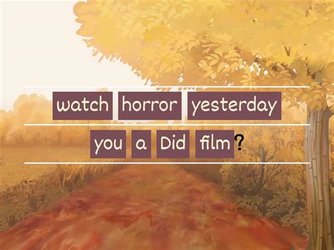 Past Simple Negative And Interrogative Forms Unjumble