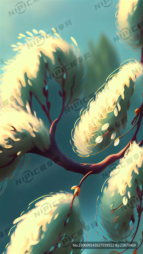 Ai创作图柳絮飘飘 昵图网