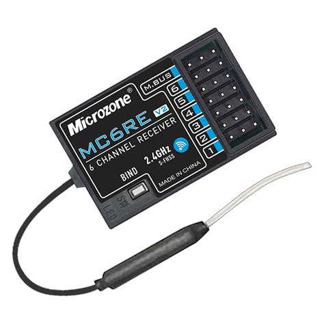 Microzone MC6C 2.4GHz 6CH Remote Controller Mode 2 Transmitter and ...