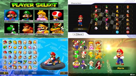 Evolution Of Character Select Screens In Mario Kart 1992 2025 Youtube