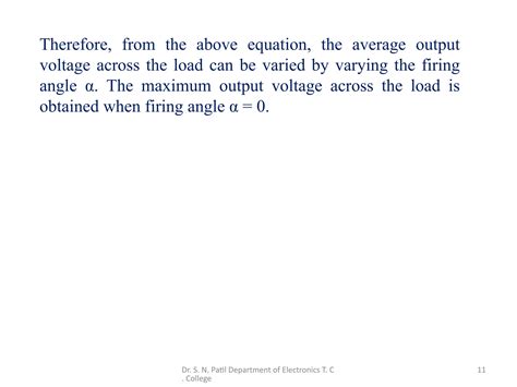 Half Wave Controlled Rectifier With Resistive Loadpptx