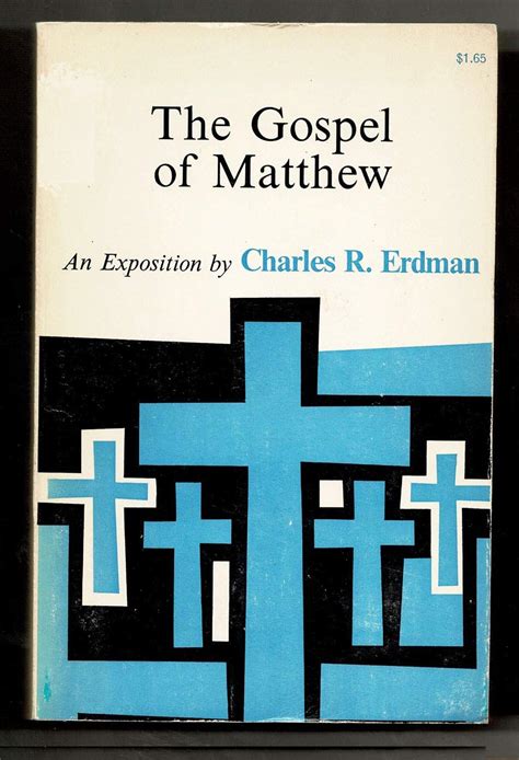 The Gospel Of Matthew Charles R Erdman Books
