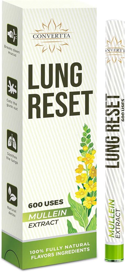 Lung Detox Mullein Diffuser Pen Natural Mullein Leaf Lung Health