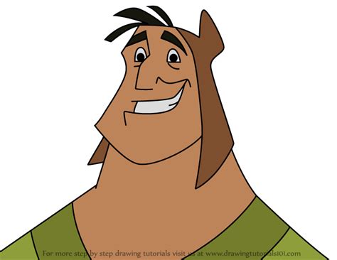 How To Draw Pacha From The Emperors New Groove The Emperors New Groove Step By Step