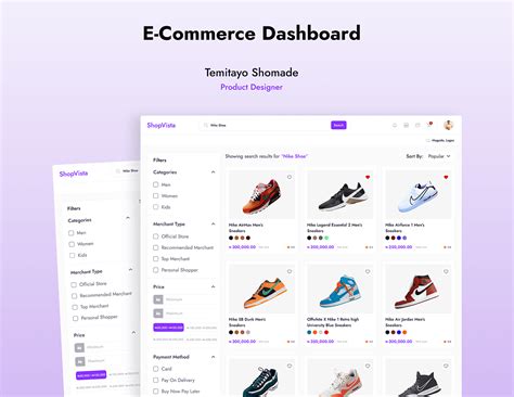 E Commerce Dashboard On Behance