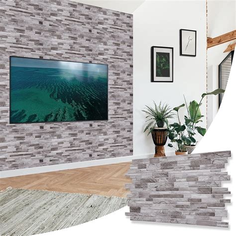 Novecrafto Stone Effect 3d Wall Panels 377 X1889 In 96x48cm 8