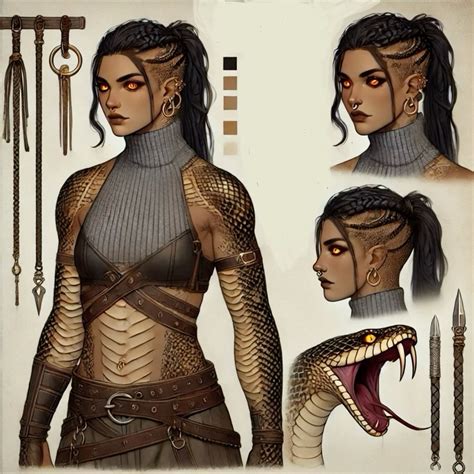 Female Yuan Ti Em 2025 Ideias Para Personagens Personagens Dnd