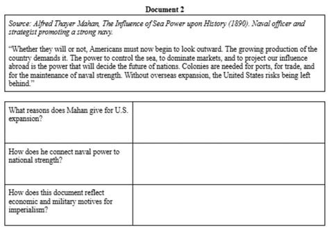 American Imperialism At The Turn Of The Century Dbq Document Analysis