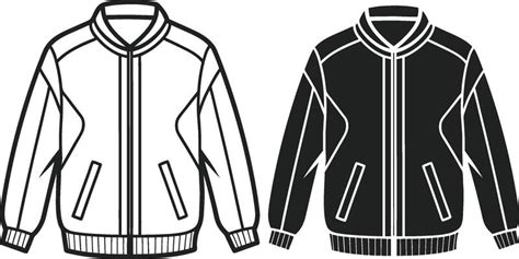 Jacket Outline Vector Art Icons And Graphics For Free Download
