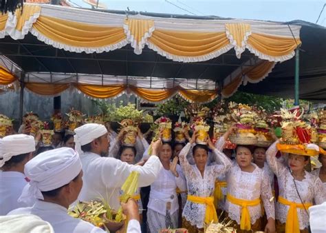 Dipuput Dua Sulinggih Ngenteg Linggih Di Pura Dadia Pasek Gaduh Kampial Berjalan Lancar