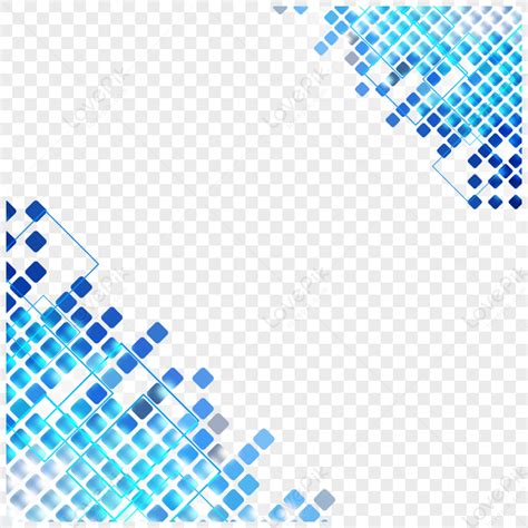 Technology Light Effect Blue Business Bordermosaictile Png White