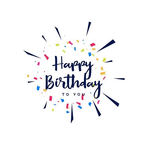 Happy Birthday Confetti Clip Art