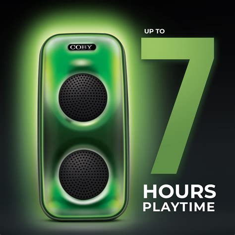 Coby Bluetooth Party Speaker Rechargeable Boombox