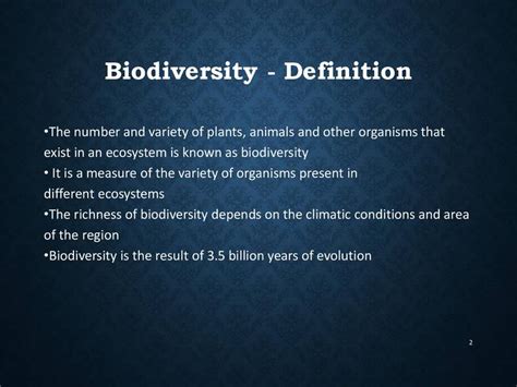 Biodiversity