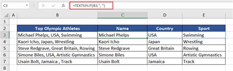 Excel Textsplit Function How To Use