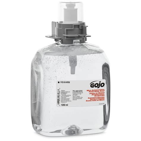 Gojo Mild Antibacterial Foam Hand Soap 1250ml Refill For Fmx 12