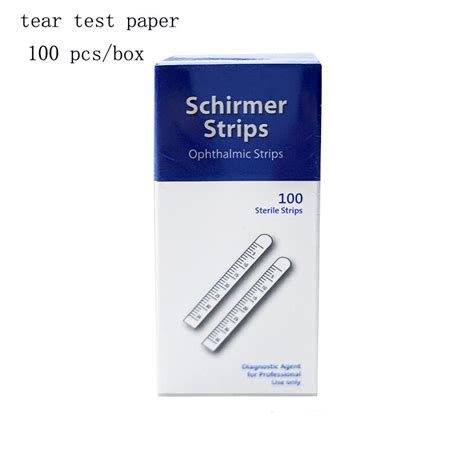India Tear Detection Filter Paper Strip Fluorescein Sodium Ophthalmic