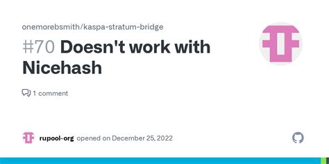 Doesnt Work With Nicehash · Issue 70 · Onemorebsmithkaspa Stratum