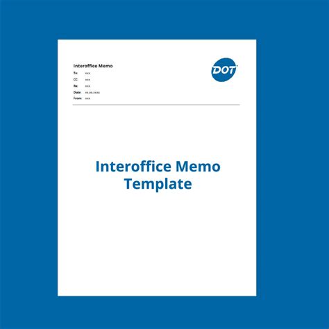 Interoffice Memo Template One Dot
