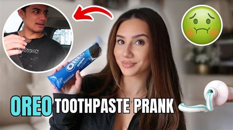 Oreo Toothpaste Prank On Boyfriend 🤣🍫 Youtube