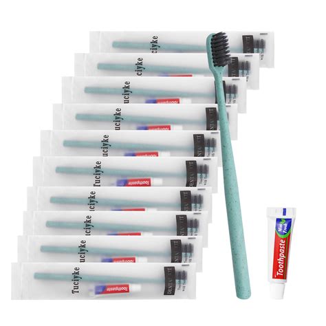 Disposable Toothbrush And Toothpaste Set Pack Of 60 Individually Wrapped For Travel Charity