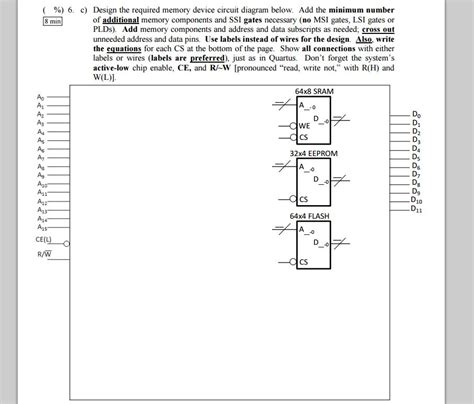 C Design The Required Memory Device Circuit Chegg