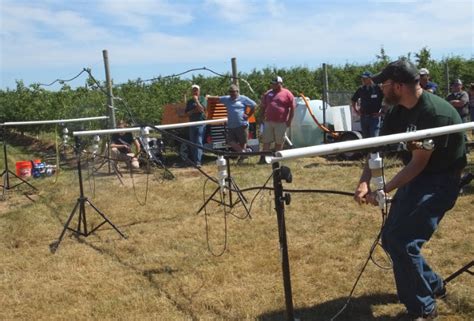 Solid Set Canopy Delivery System On Track Fruit Growers News