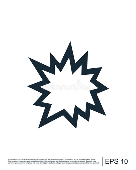 Explode Icon Illustration Vector Logo Template Stock Vector