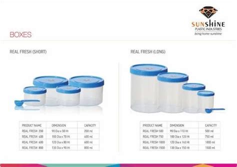 1 Litre Polypropylene Plastic Containers At ₹ 35piece In Chennai Id