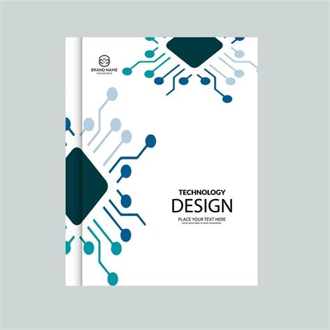 Vector Modern Tech Book Cover Design 35750463 Vector Art At Vecteezy