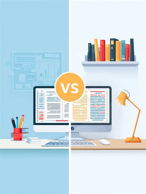 Comparison Of Traditional And Online Learning Methods Showcasing