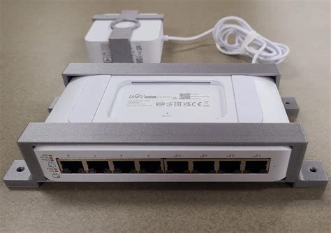 Wall Mount For Unifi Usw 8 Poe Lite Switch And Power Brick Etsy