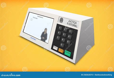 The Electronic Ballot Box With Numeric Keypad Buttons With Braille