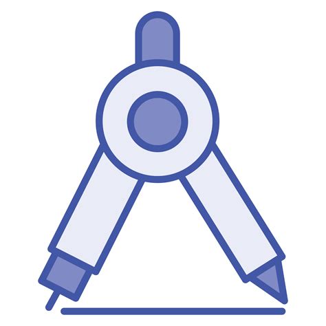 Grab This Amazing Vector Design Of Geometry Compass Icon Flat Icon Design Of Drafting Tool