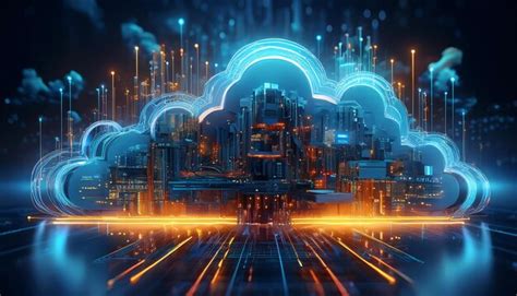 An Abstract Representation Of Cloud Computing Infrastructure Premium