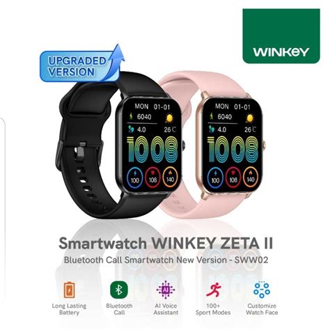 Jual Winkey Smart Watch Sww02 Zeta2 Ip68 Wireless Bluetooth Garansi