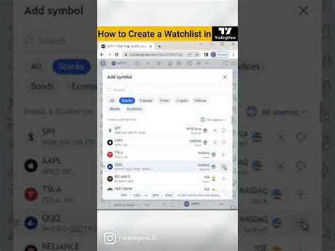 How To Create Watchlist In Trading View Website Tradingview Tradingstrategy YouTube
