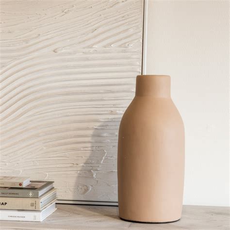 Ubud Vase Nude Small Fab Home Interiors