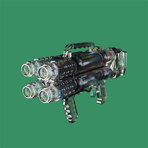 Premium Psd 3d Rendering Shape Object Ray Gun